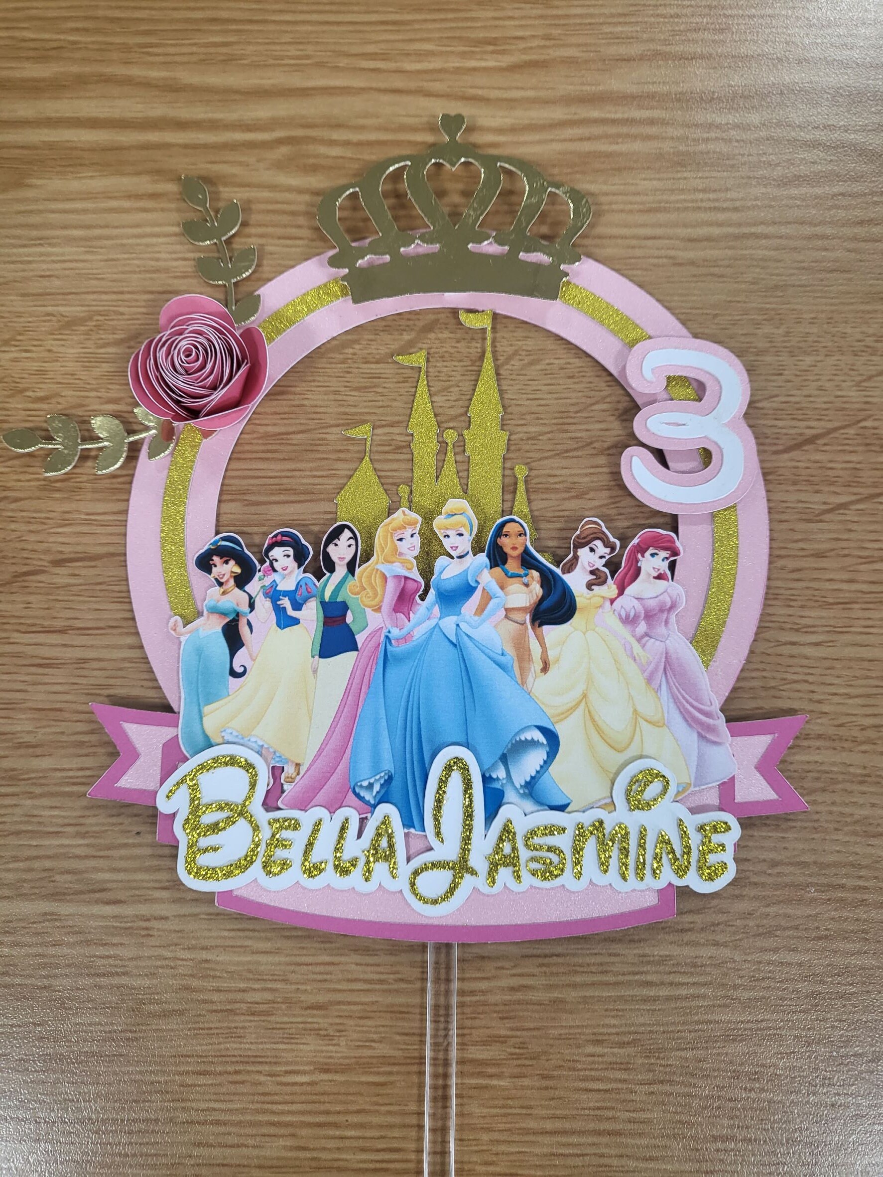 Princess 3D Cake Topper - Etsy