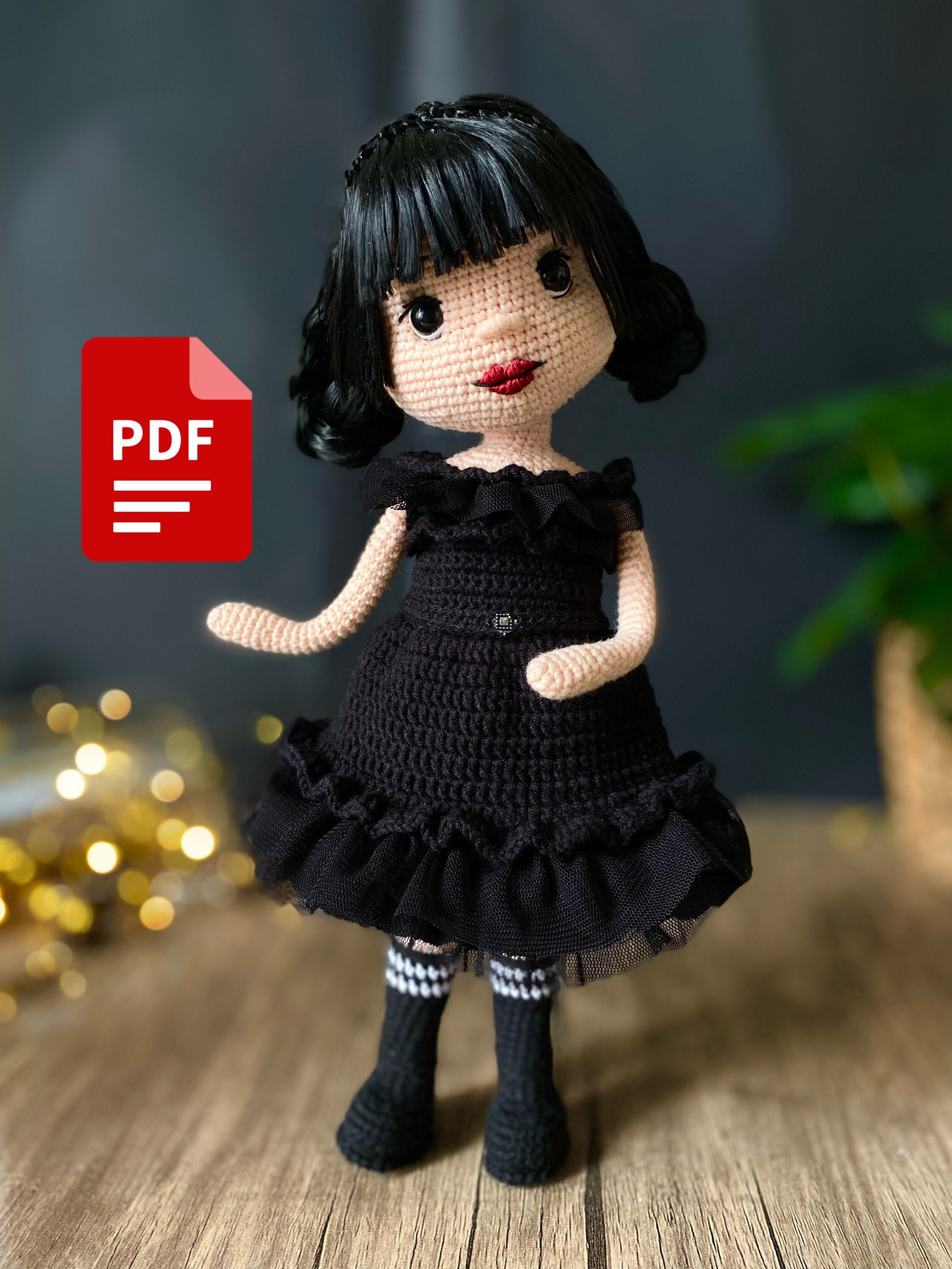 Wednesday Addams Crochet Pattern Including 3 Outfits ENGLİSH PDF - Etsy