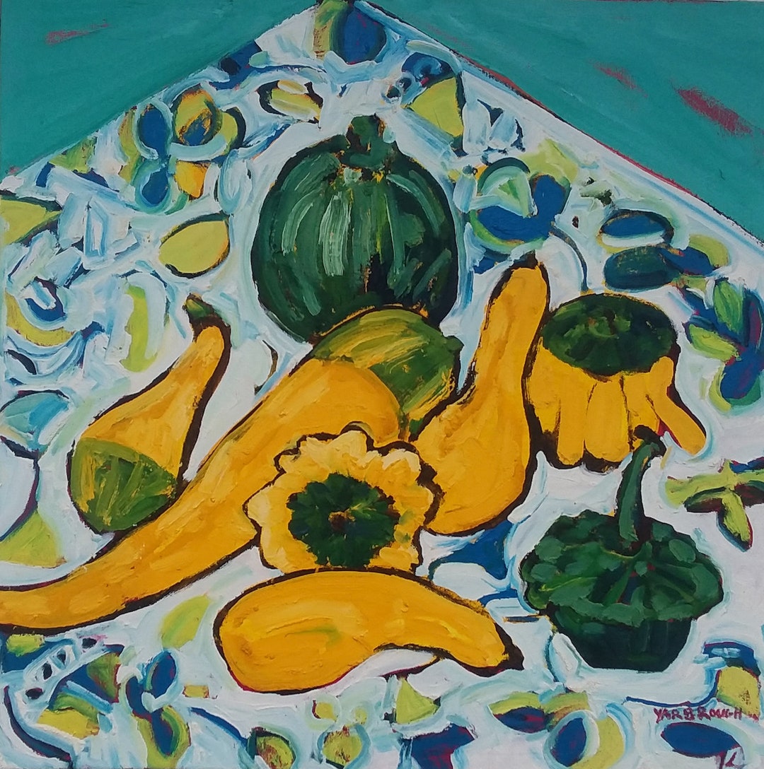 Still Life With Squash Original Oil Painting Melissa Yarbrough ...