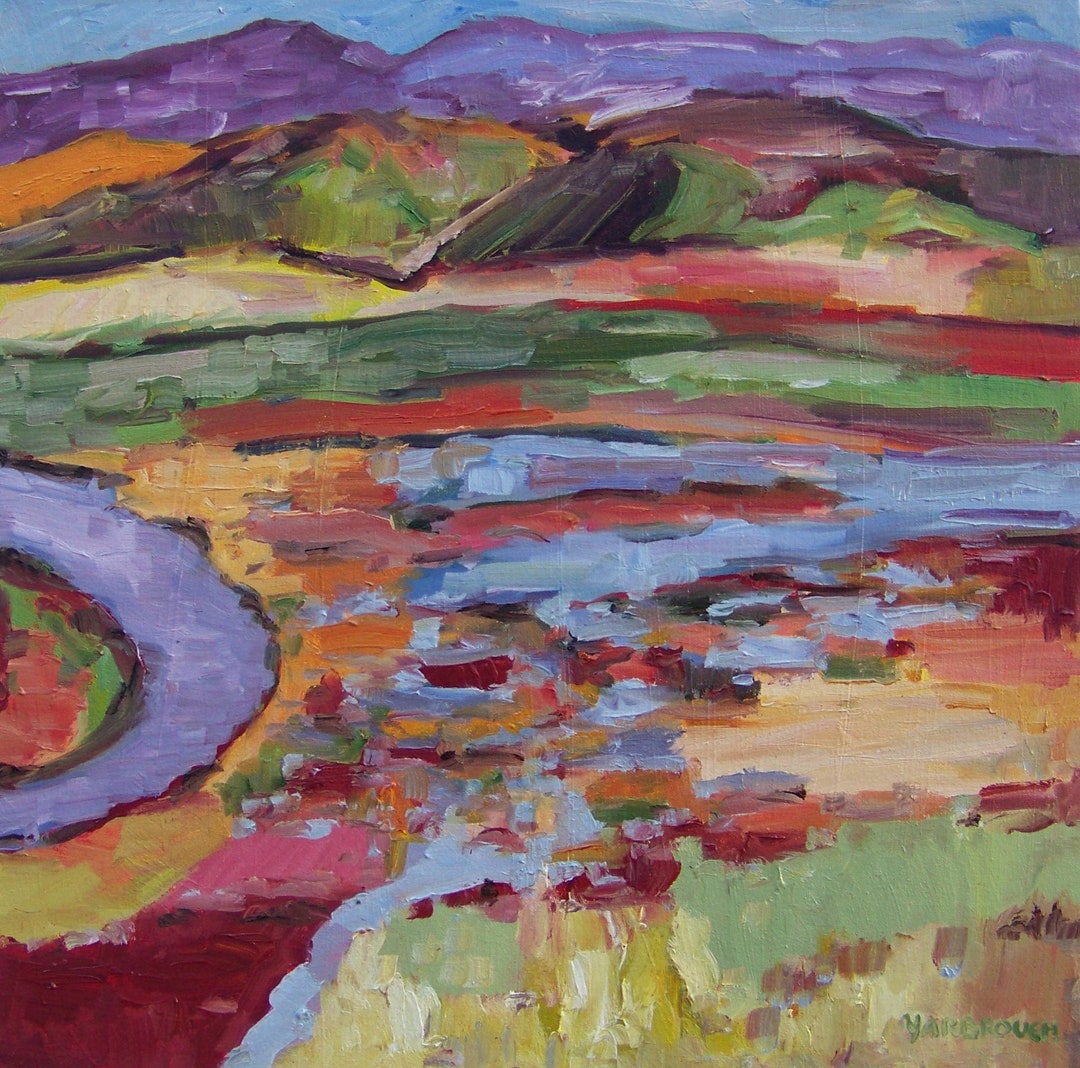 Pescadero Marsh Original Oil Painting Melissa Yarbrough Saltfleetby 20 ...