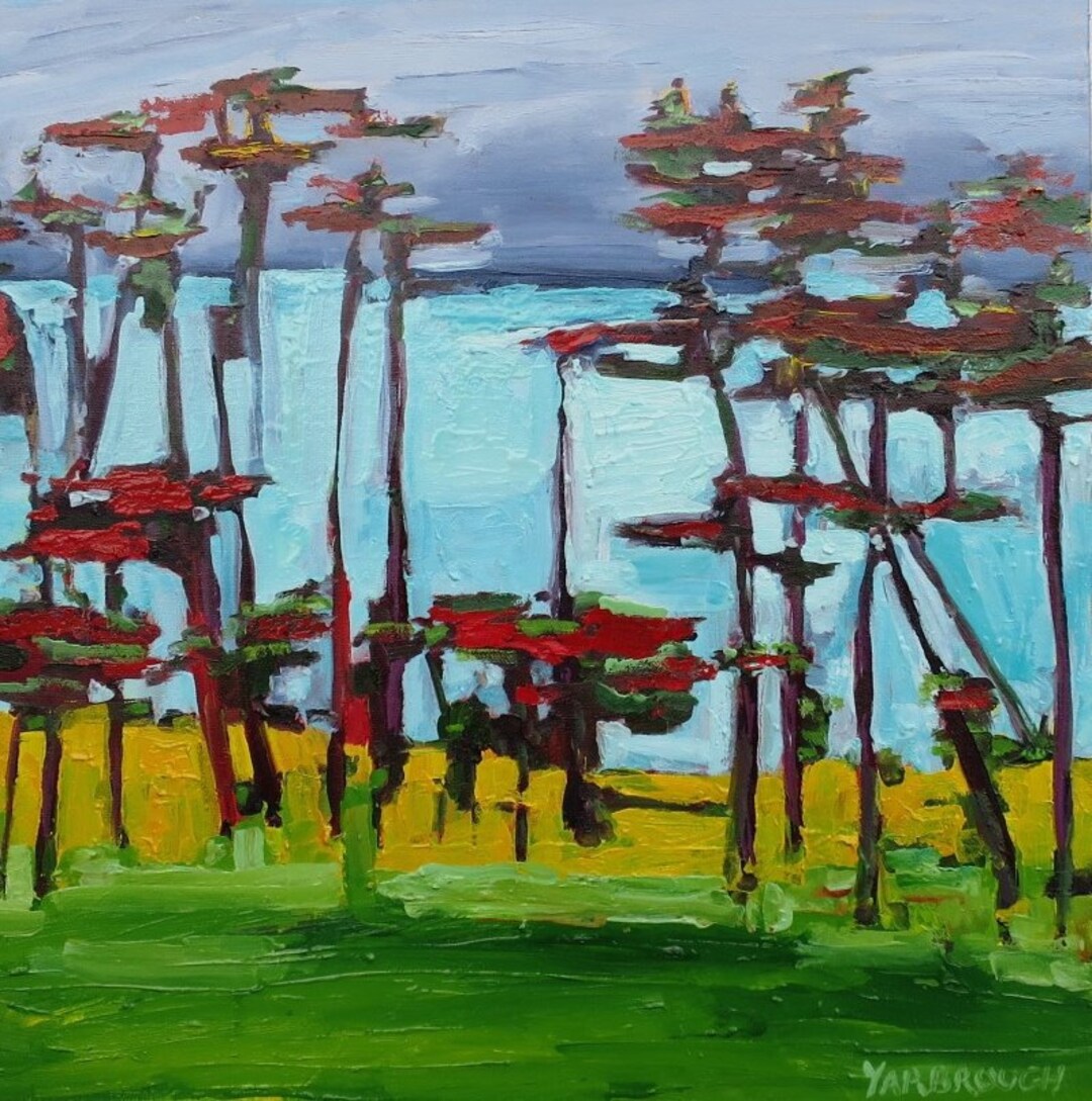 Cypress Grove in Big Sur Original Oil Painting Melissa Yarbrough ...