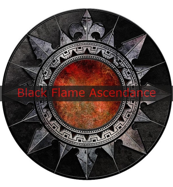 Black Flame Ascendance Talisman - Etsy