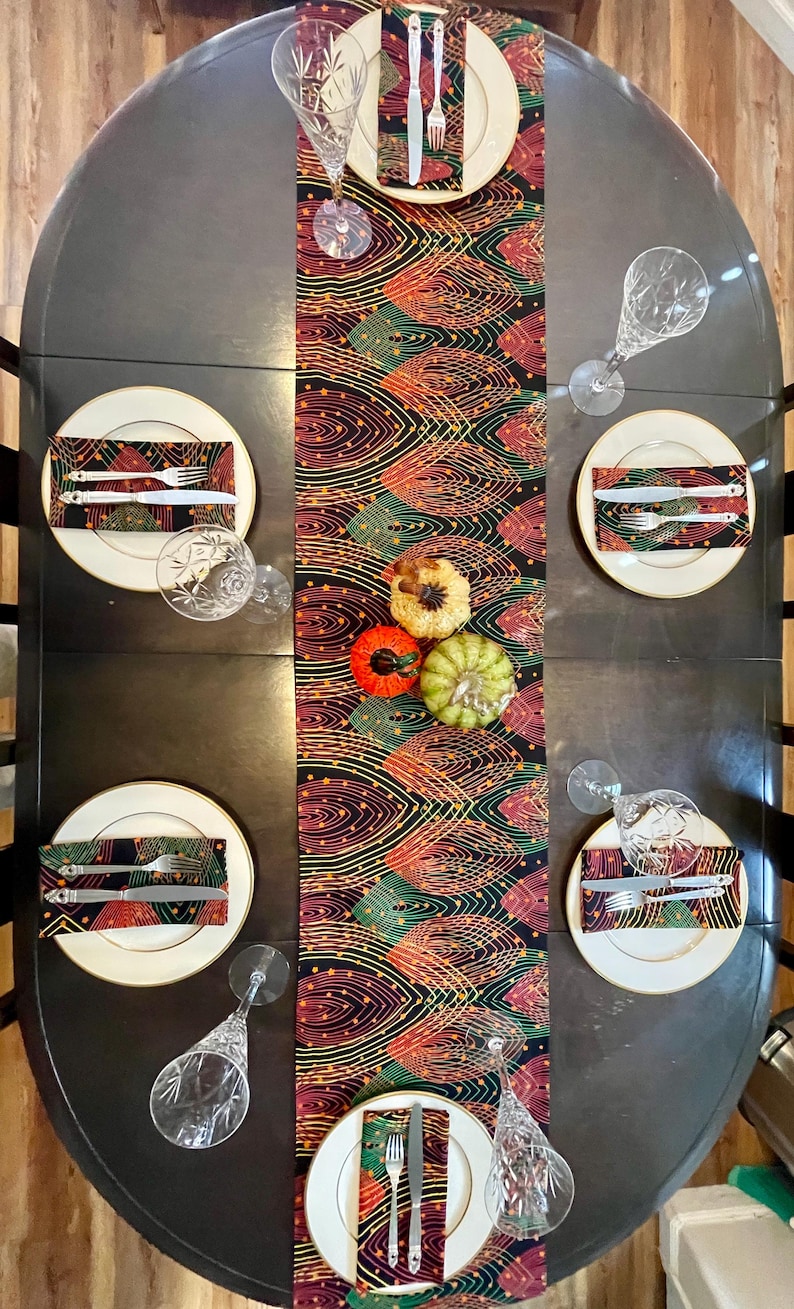 Handmade African Print Table Runner – Ethical Global Decor - Etsy