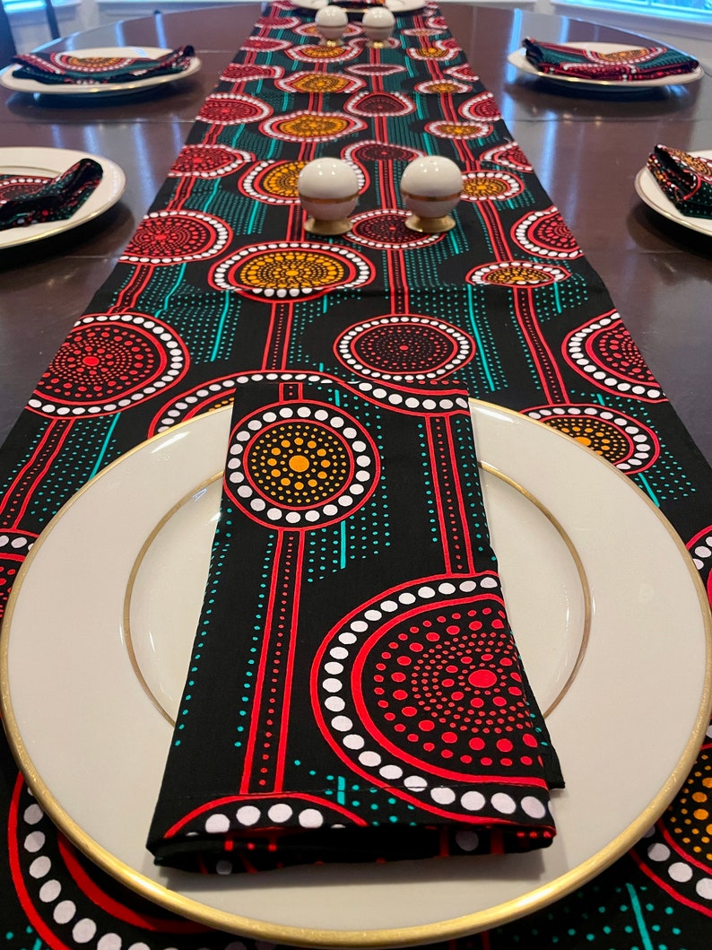 Handmade African Print Table Runner – Ethical Global Decor - Etsy