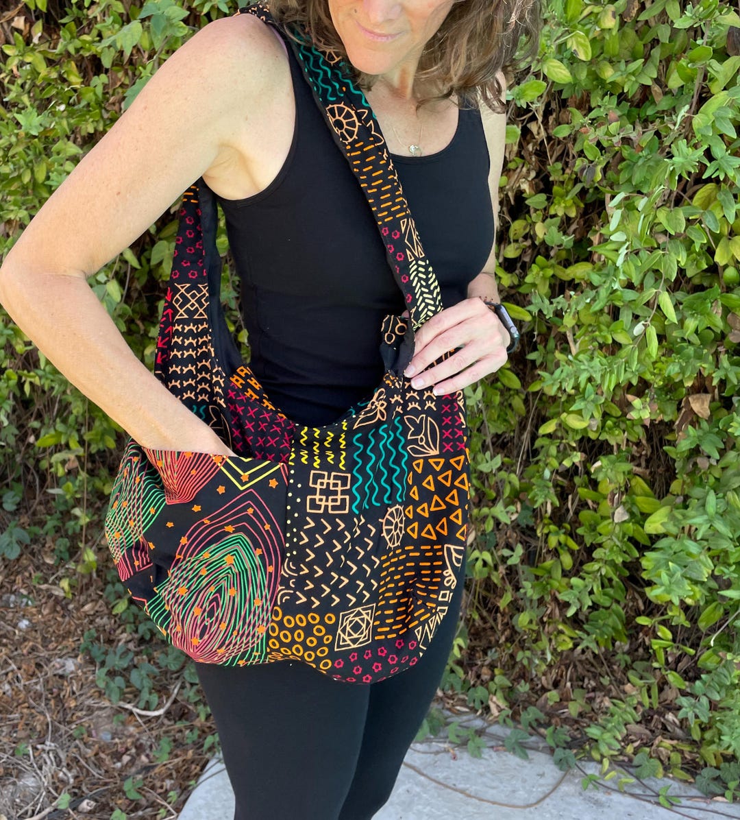 Handmade African Kitenge Bag | Upcycled Zanzibar Print Shoulder Purse ...