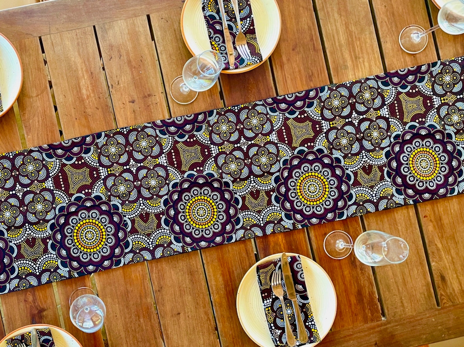 Handmade African Print Table Runner – Ethical Global Decor - Etsy