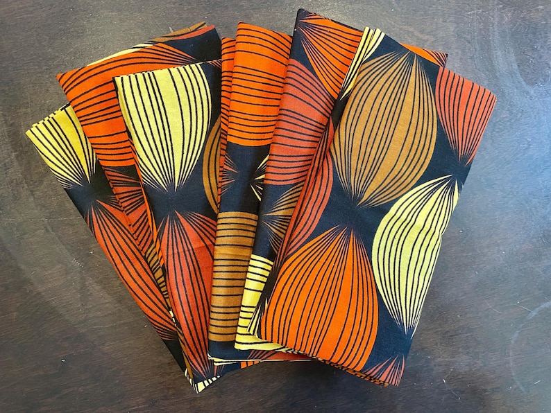 Handmade Kitenge Napkins - Set of 6 African Print Cotton Table Decor - Etsy