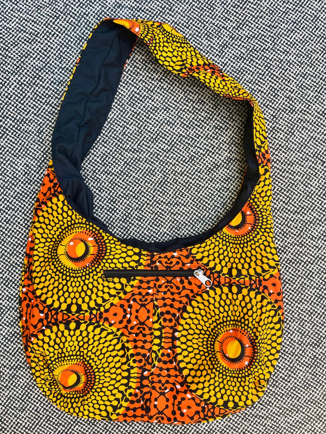 Handmade African Kitenge Bag | Upcycled Zanzibar Print Shoulder Purse ...