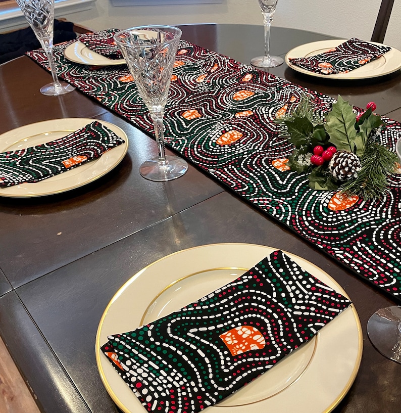 Handmade African Print Table Runner – Ethical Global Decor - Etsy