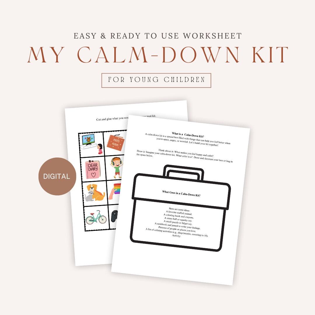 My Calm-down Kit Worksheet - Etsy