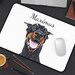Custom Pet Desk Mat Personalized Pet Portrait Desk Mat Dog Dad Office ...