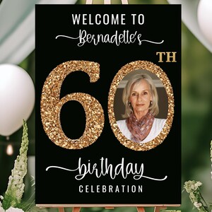 Custom 60th Birthday Sign With Stand Look Who's 60 60th Birthday ...