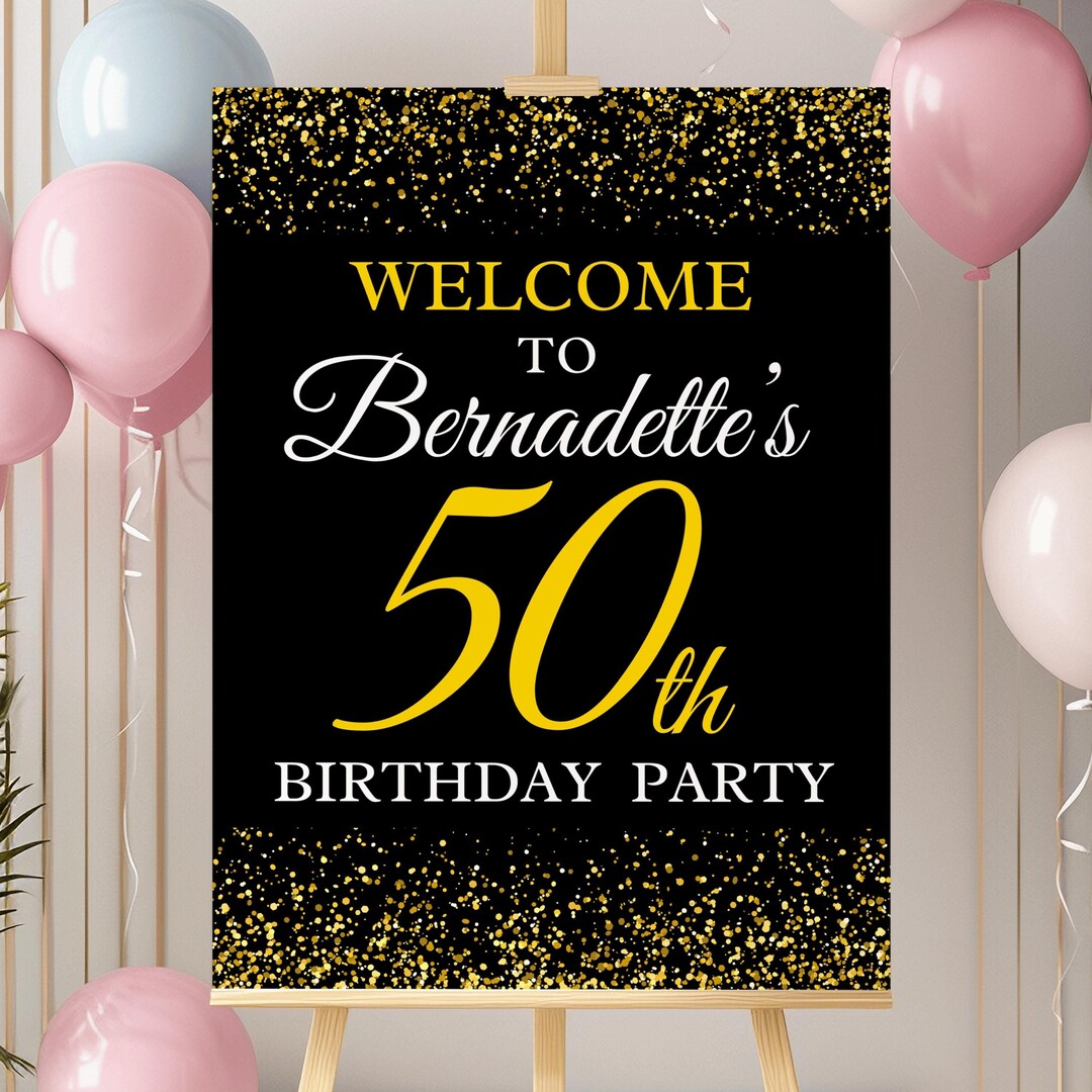 Custom Birthday Sign With Stand • 40th 50th 60th 70th 80th or Any Age ...