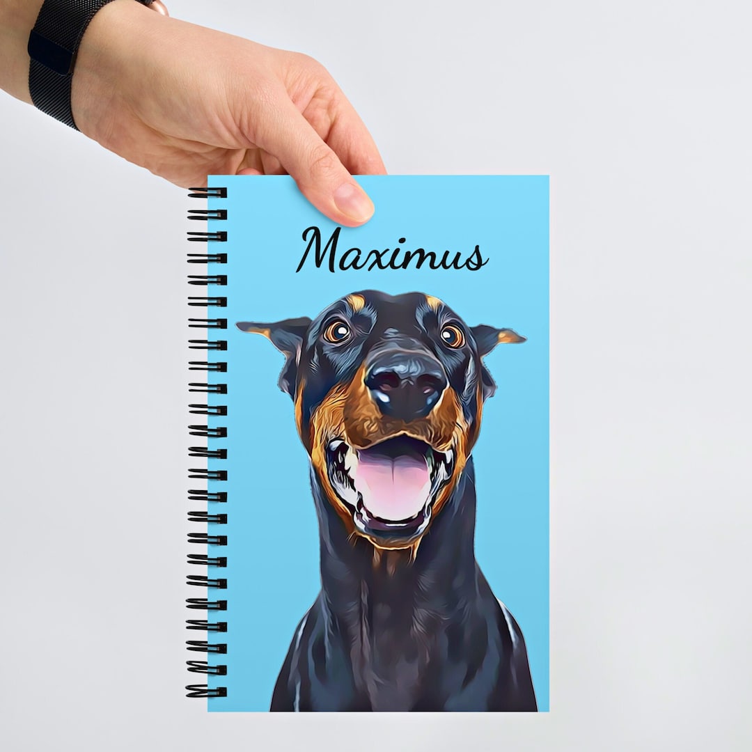 Custom Pet Journal Personalised Dog Notebook Pet Portrait - Etsy
