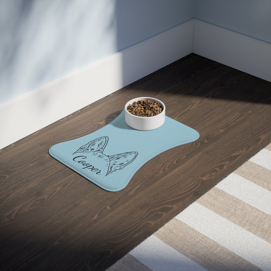 Dog Feeding Mat Personalised • Custom Dog Breed Food Placemat • Dog ...
