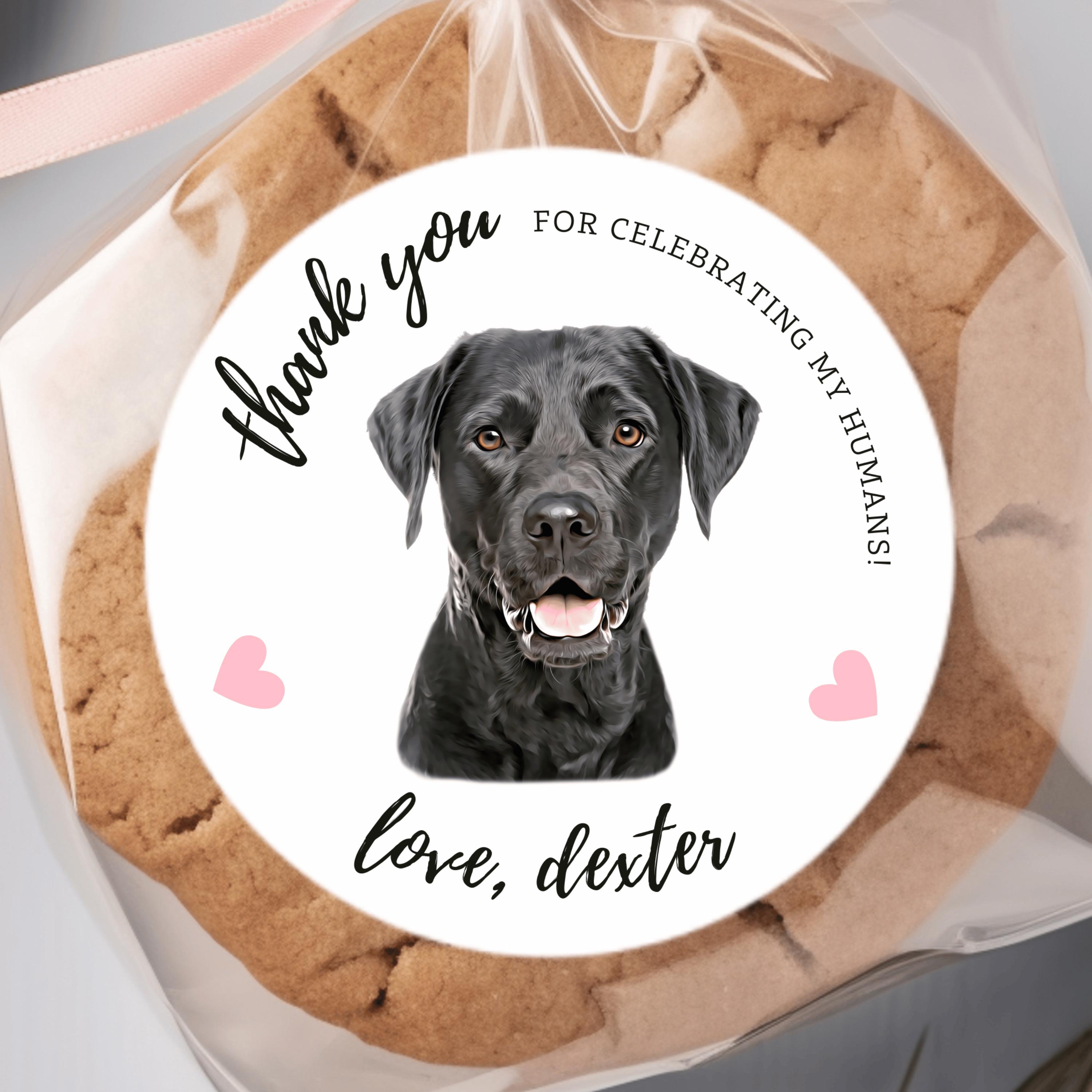 Custom Thank You for Celebrating My Humans Pet Wedding Treat Bag ...