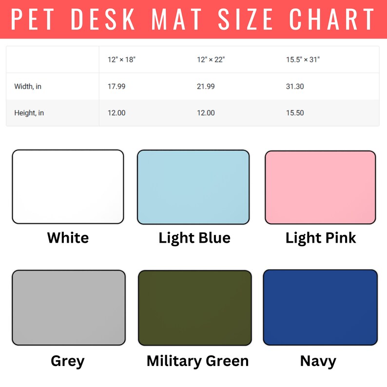 Custom Pet Desk Mat Personalized Pet Portrait Desk Mat Dog - Etsy