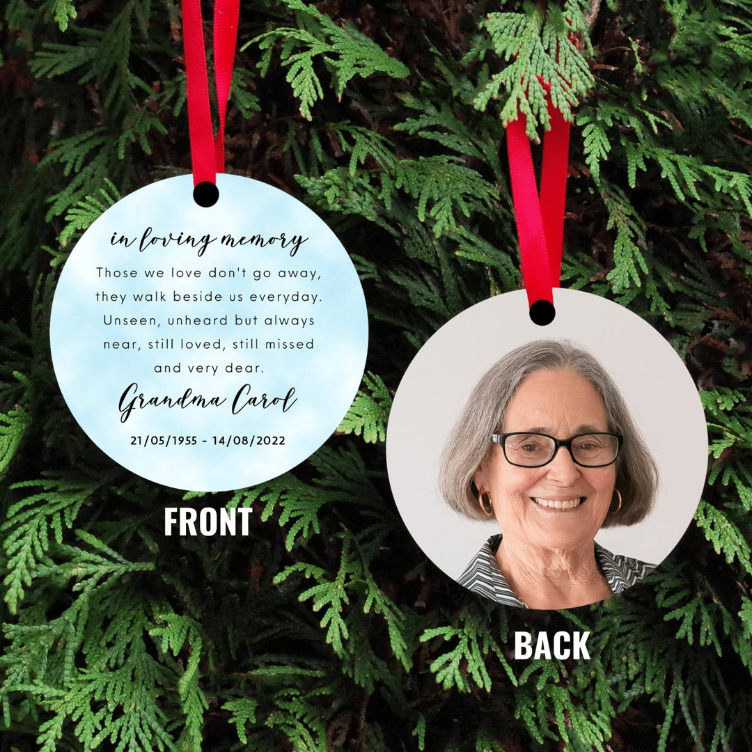 Personalized Grandma Memorial Ornament - Custom in Loving Memory of ...