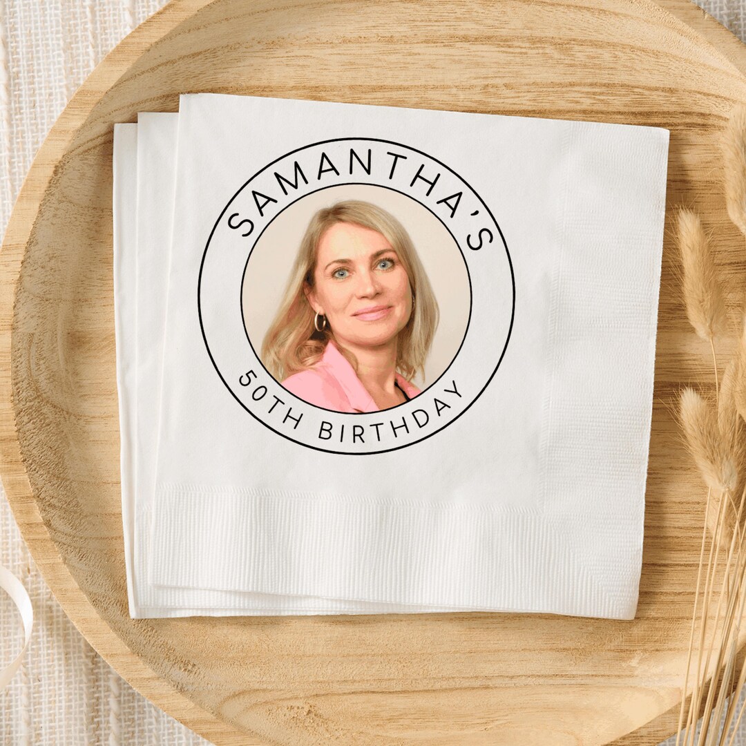 Personalized Photo Napkins • Custom Cocktail Napkins • Party Favors ...