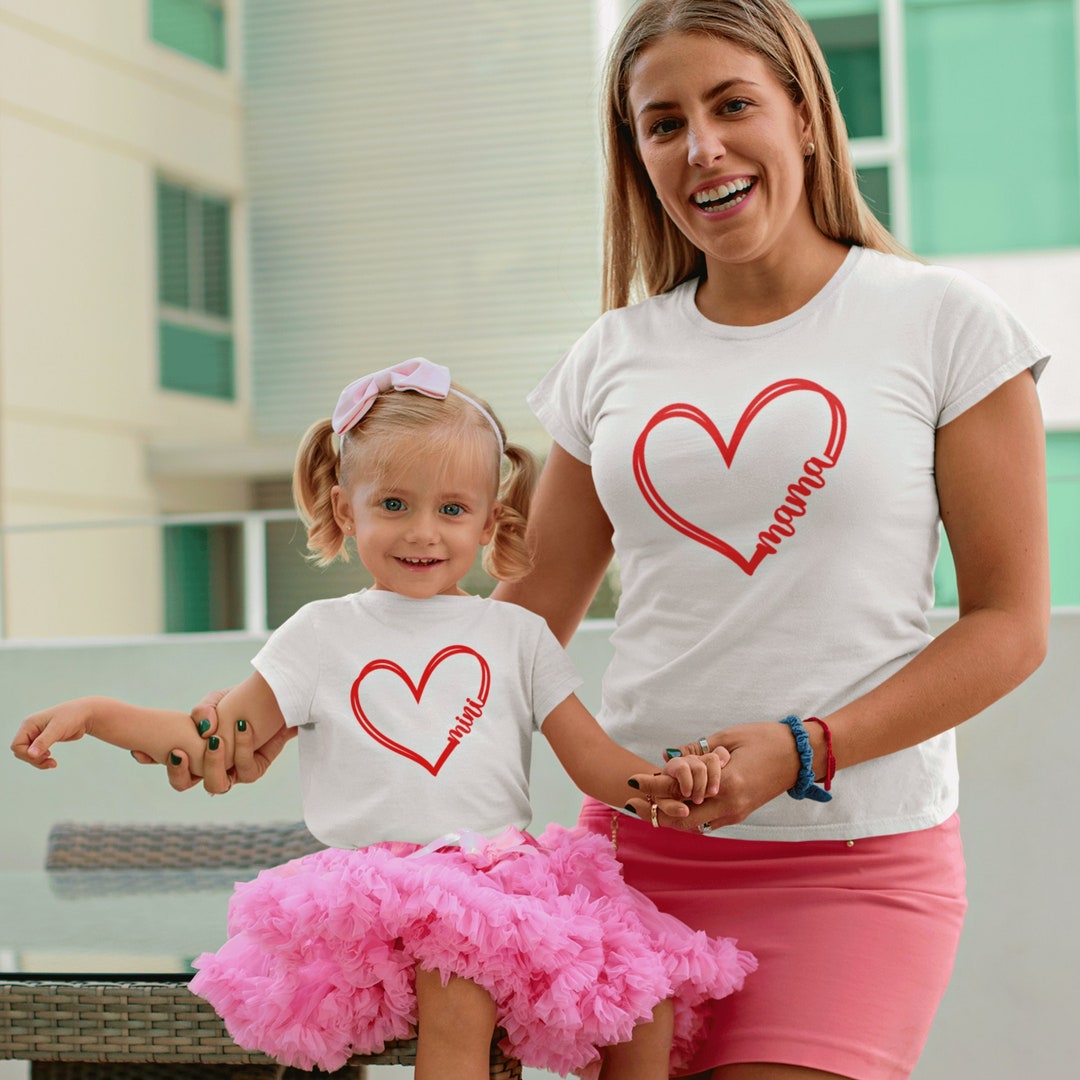 Mama Mini T-shirt Mini Mama Matching T-shirts Mother - Etsy