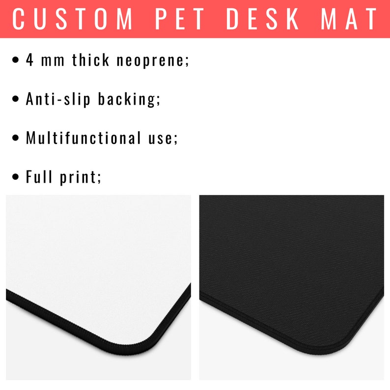 Custom Pet Desk Mat Personalized Pet Portrait Desk Mat Dog - Etsy