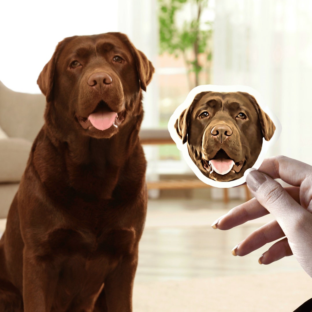 Custom Pet Sticker Using Your Pet Photo Personalized Dog Sticker Cat ...