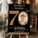 Custom 70th Birthday Sign With Stand • Look Who's 70 • 70th Birthday ...