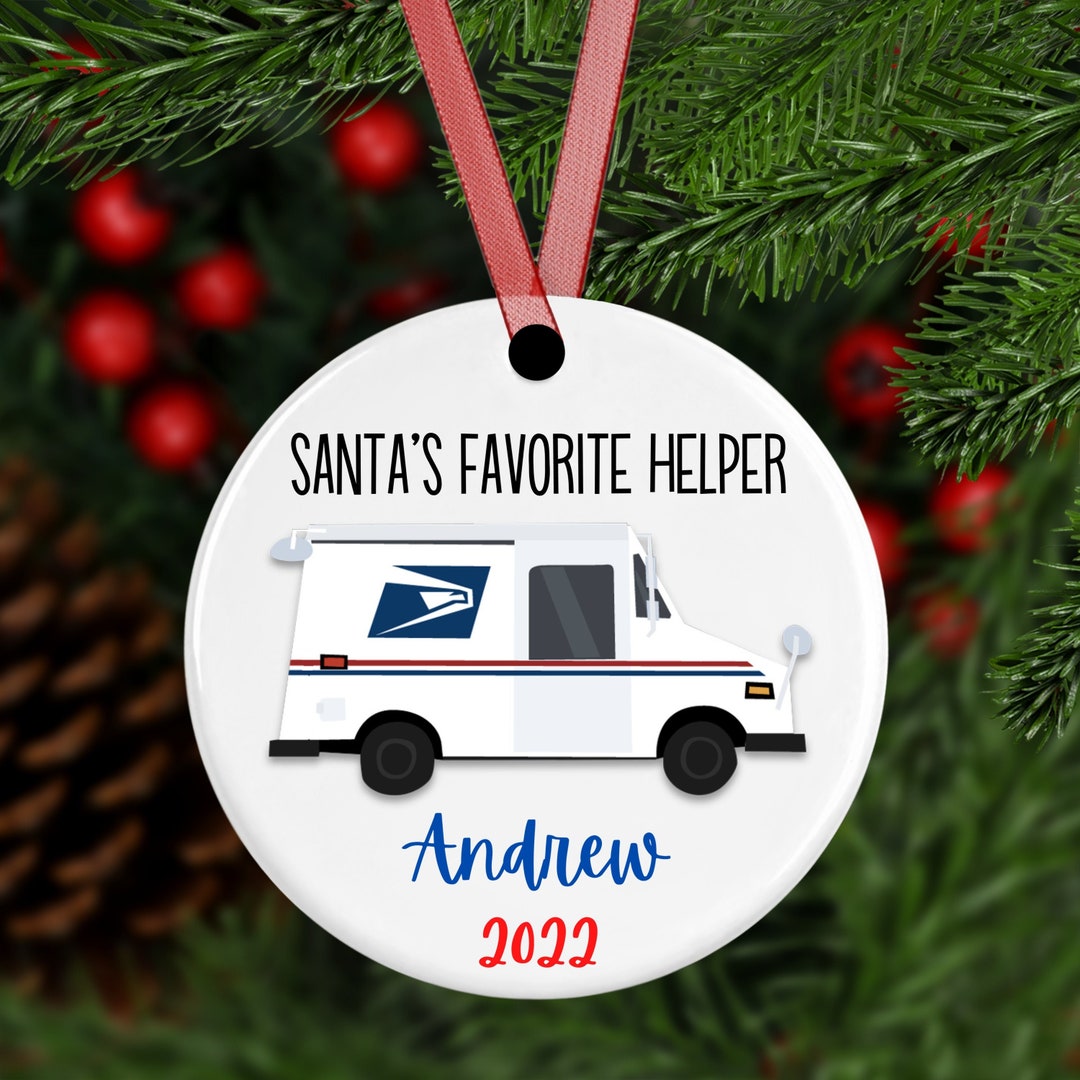 USPS Christmas Ornament • Mail Carrier Gift • Postal Worker Ornament ...