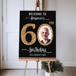 Custom 60th Birthday Sign With Stand Look Who's 60 60th Birthday ...