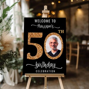 Custom 50th Birthday Sign With Stand • Look Who's 50 • 50th Birthday ...