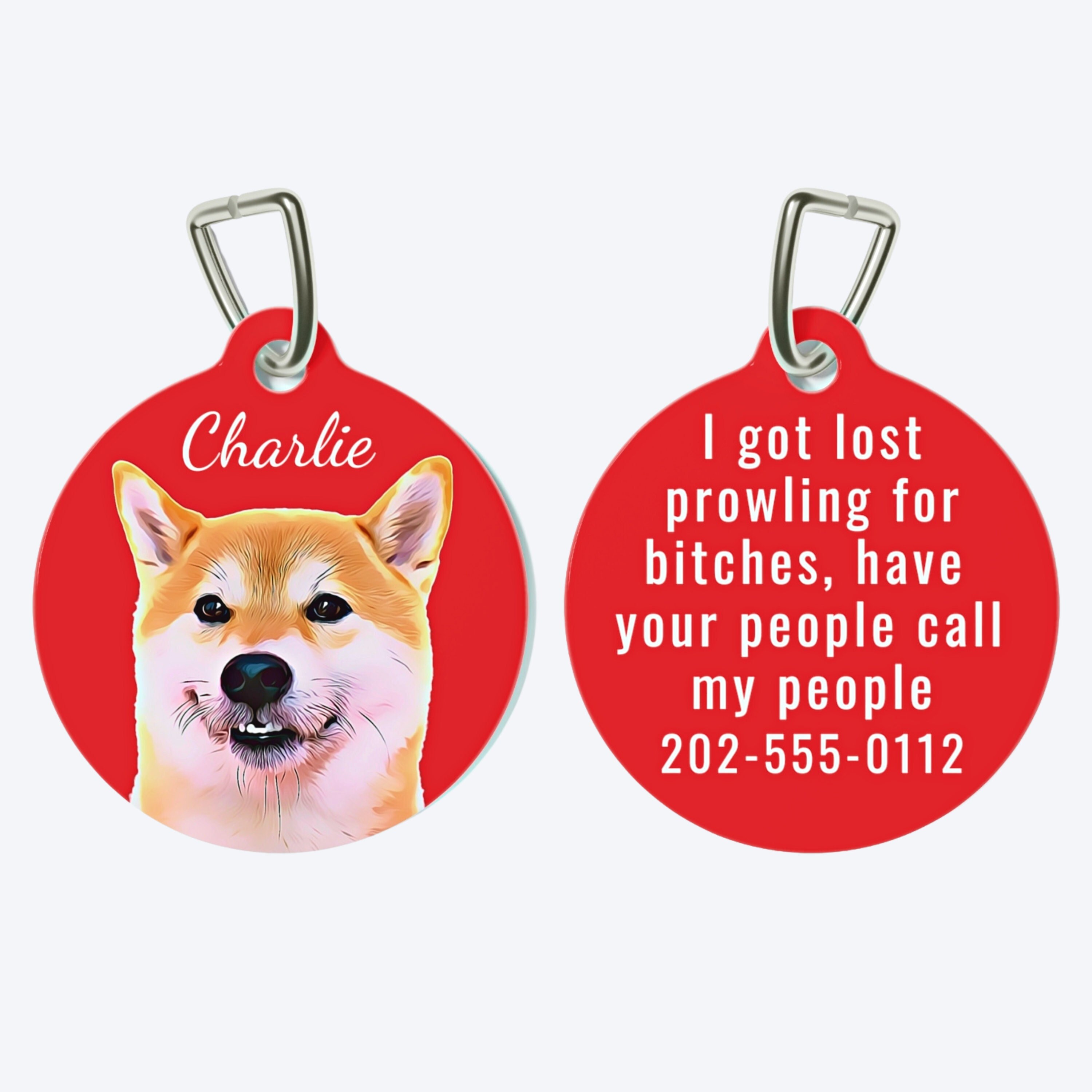 Red Dog Tags For People
