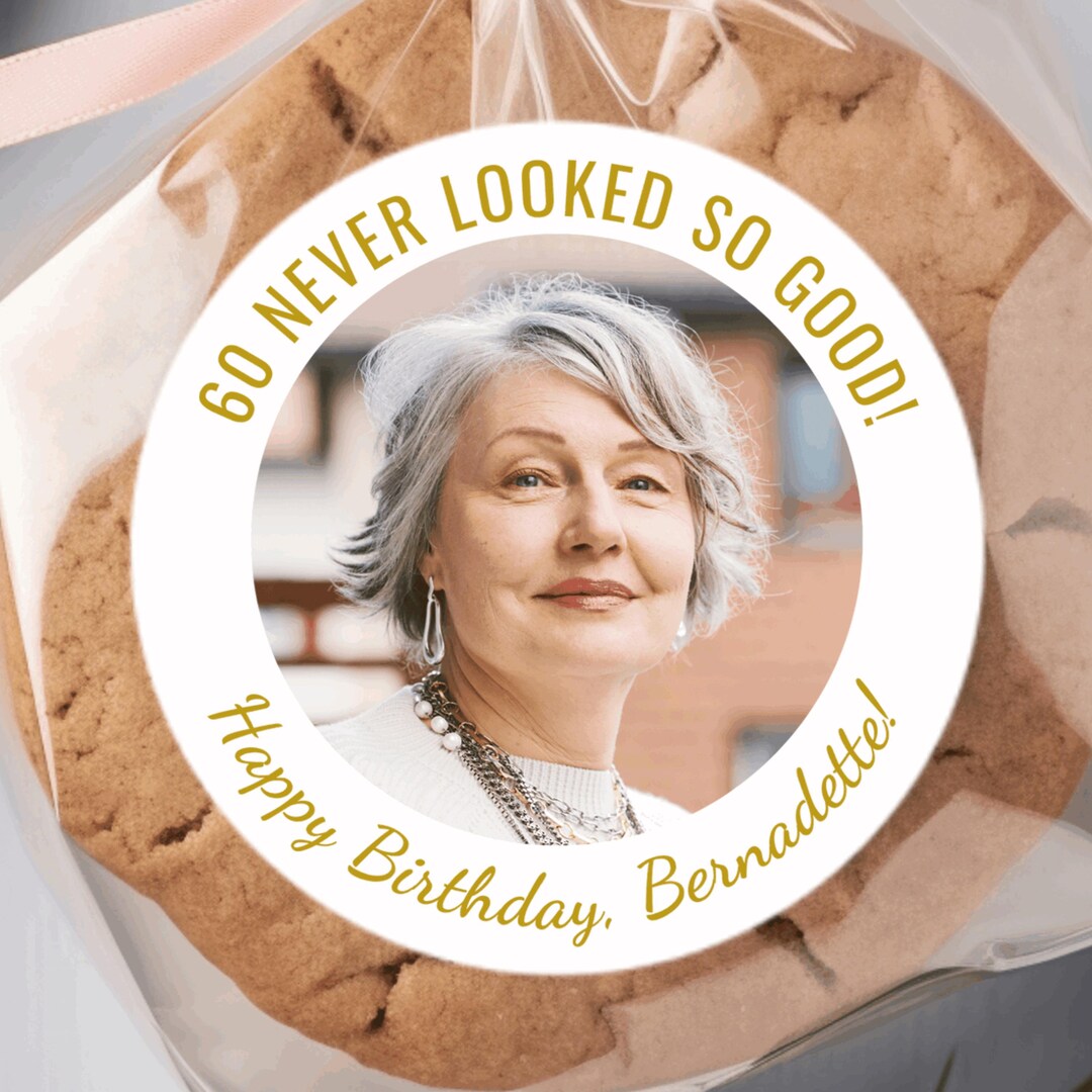 Custom Birthday Stickers • 30th Birthday Decoration • Photo Sticker for ...