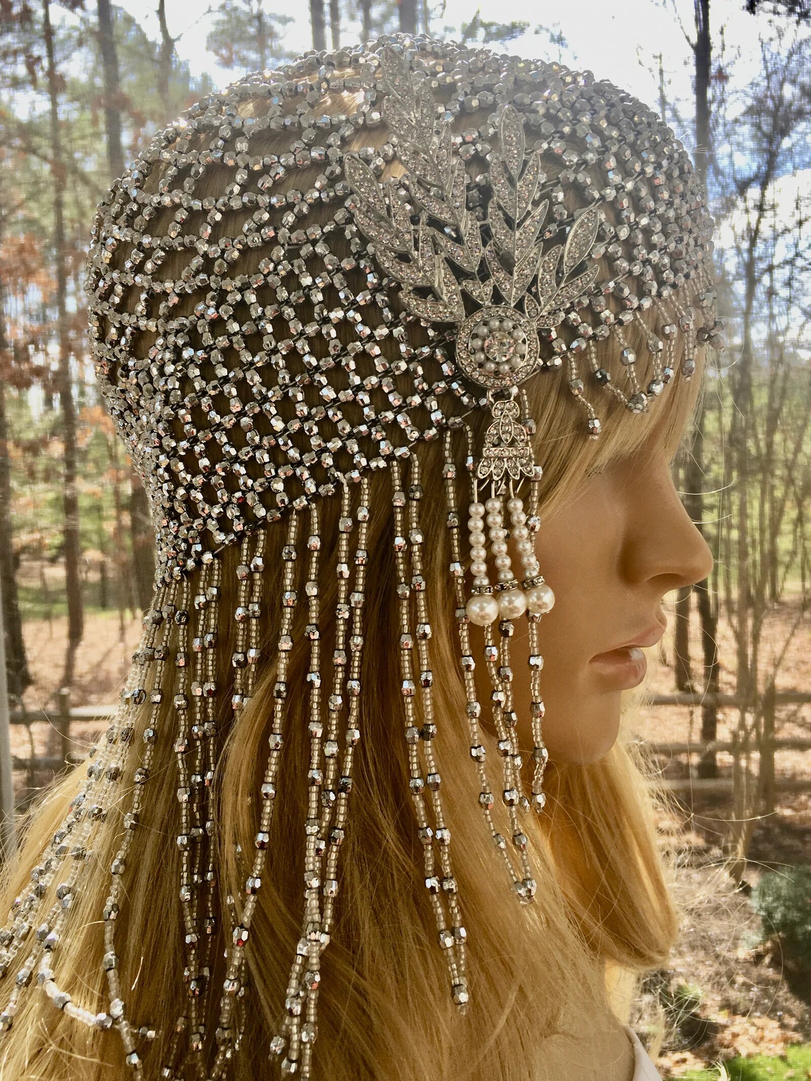 1920s Cloche Hat, Gatsby Wedding, Flapper Retro Hat, Vintage Style ...