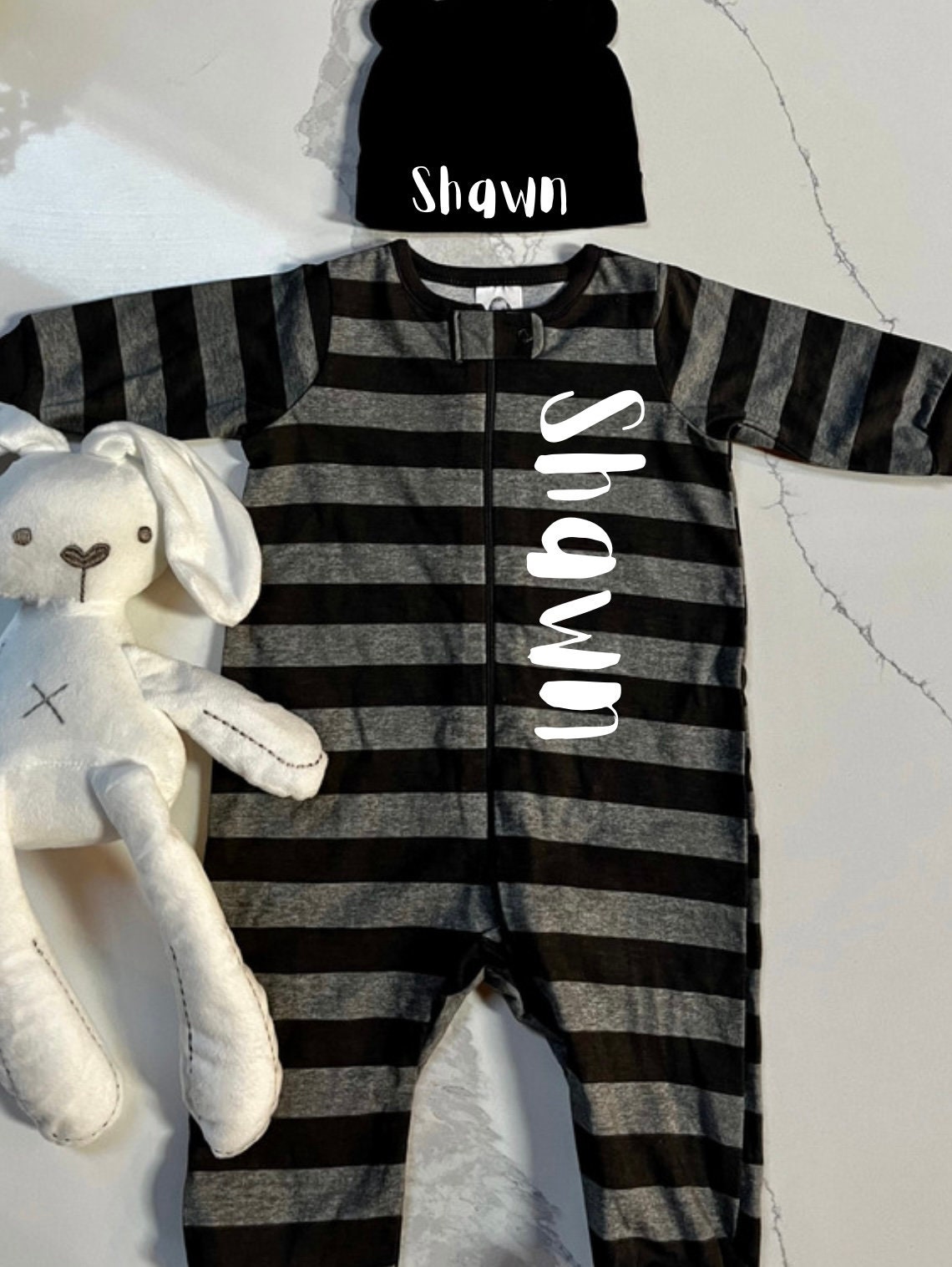 Personalized Baby Name Sleeper Set - Etsy