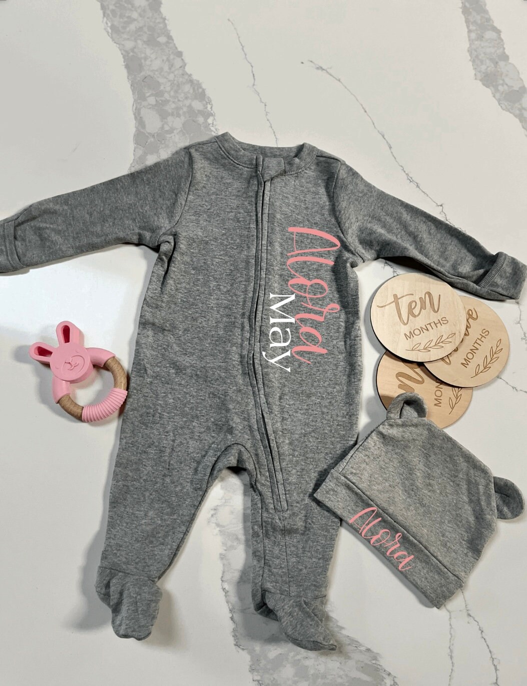 Personalized Baby Name Sleeper Set - Etsy