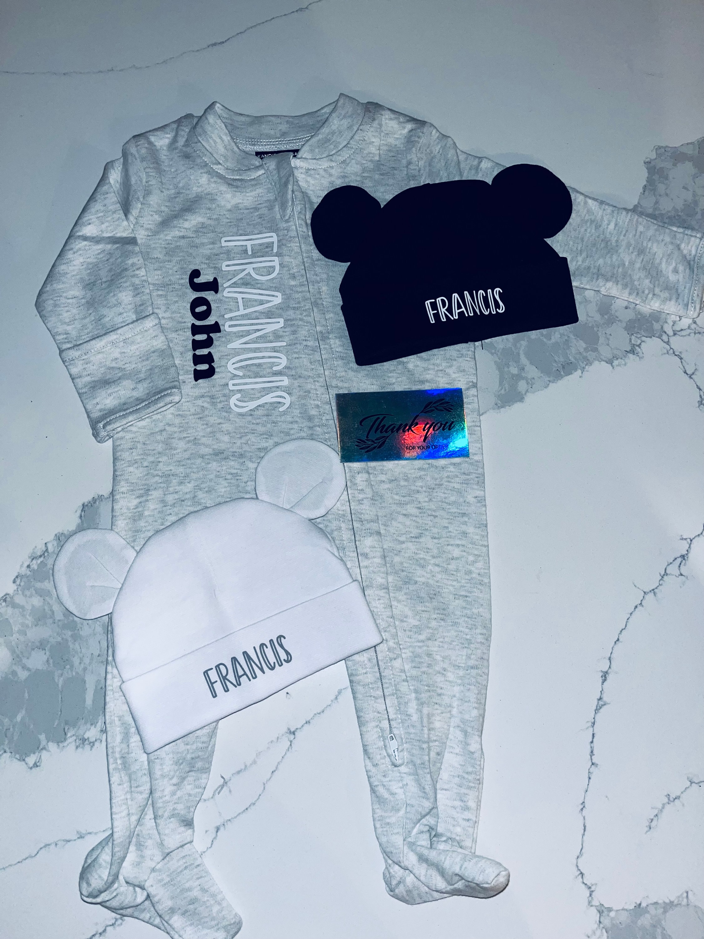 Personalized Baby Name Sleeper Set - Etsy