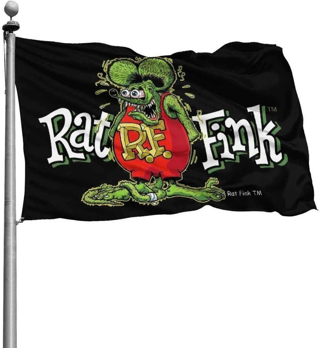 Rat Fink Flag Banner Sign Matco 3x5 Ft Hot Rod Ford Chevy Mustang Mopar ...