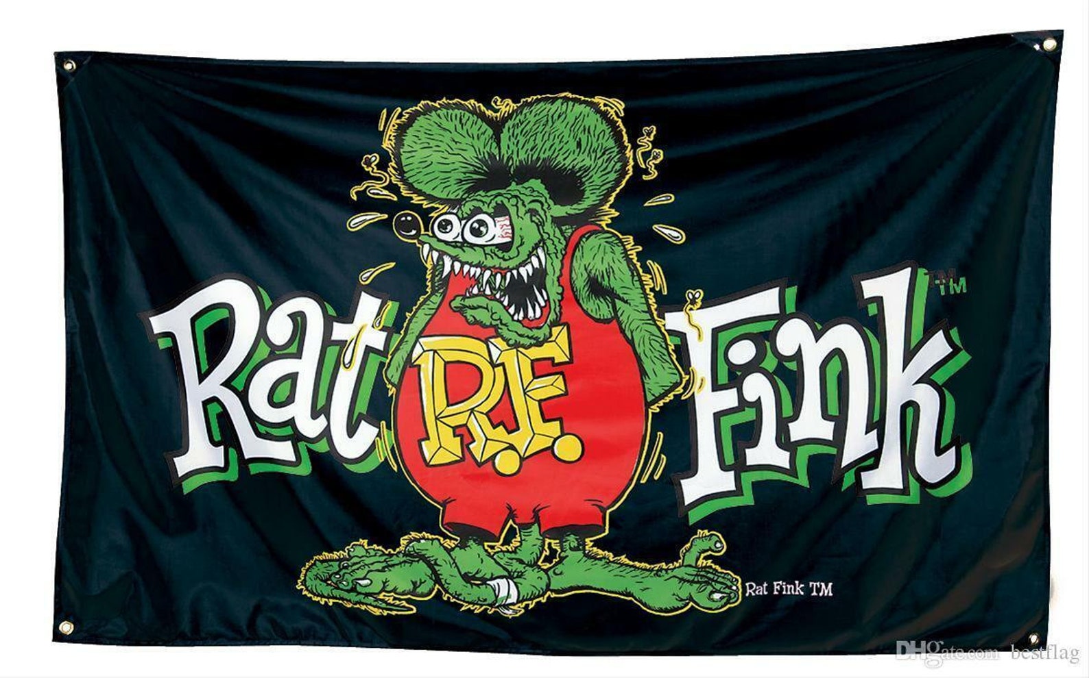 Rat Fink Flag Banner Sign Matco 3x5 Ft Hot Rod Ford Chevy Mustang Mopar ...