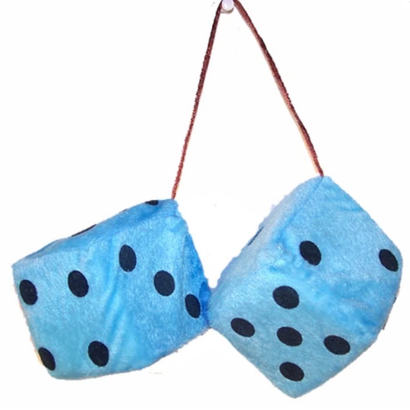 Fuzzy Dice - Etsy
