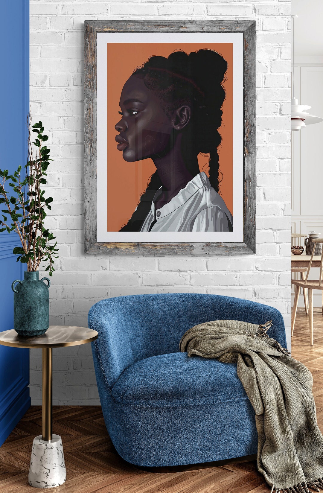 Black Art Prints Wall Art Vintage African American Woman Art Print Black Woman Wall Art Afro ...