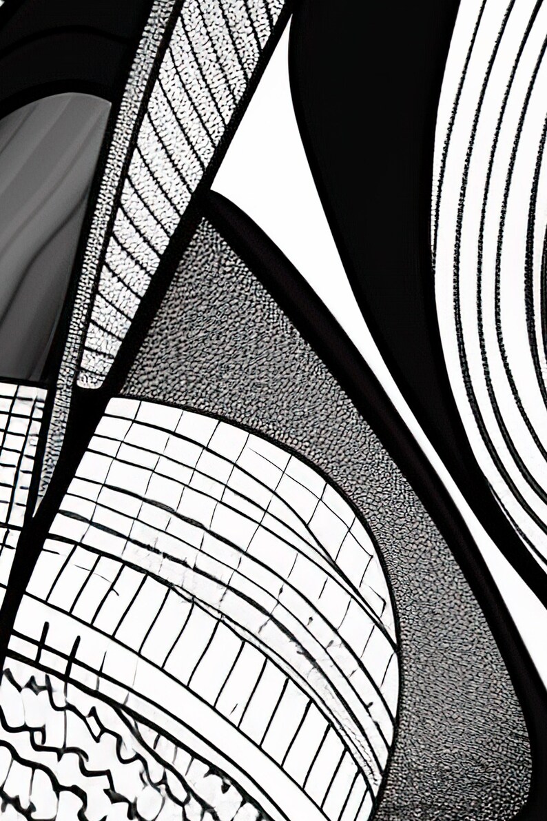 3 Piece Poster Set Large Black & White Bundle Wall Art Downloadable ...