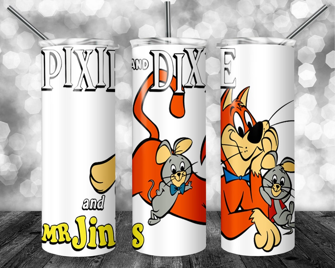 Cat - Mouse - Pixie - Dixie - Jinks - 1950s Cartoon - 20oz Tumbler ...