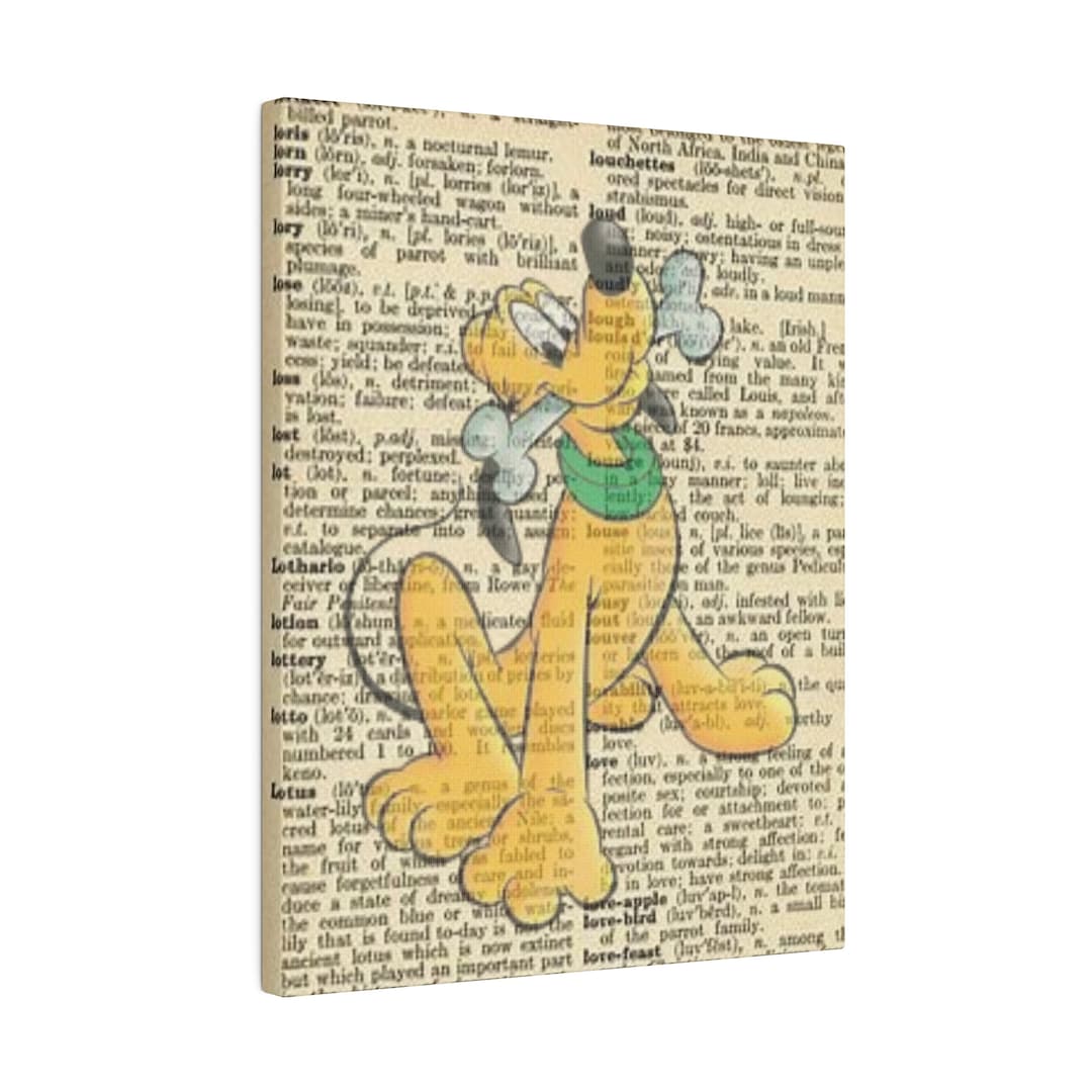Wall Art - Picture - Dog - Cartoon - Matte Canvas, Stretched, 0.75" - Etsy