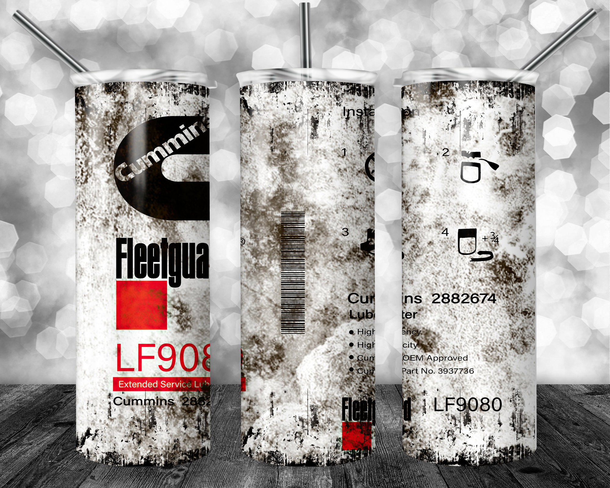 Mechanic - Filter - Oil - Fleetguard - Tumbler - (2 Designs) - Vehicles ...