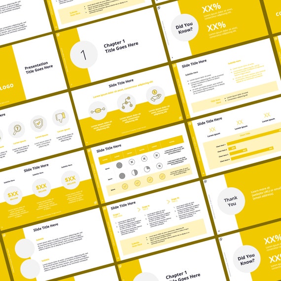 Professional Business Presentation Template Google Slides - Etsy