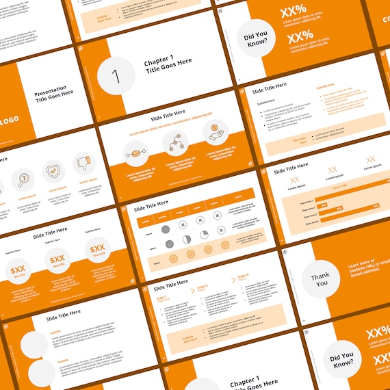 Professional Business Presentation Template Google Slides - Etsy