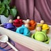 Wooden Montessori Toy: Fine Motor Skills, Color Sorting Game - Etsy