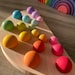 Wooden Rainbow Tray for Sorting by Shade - Etsy