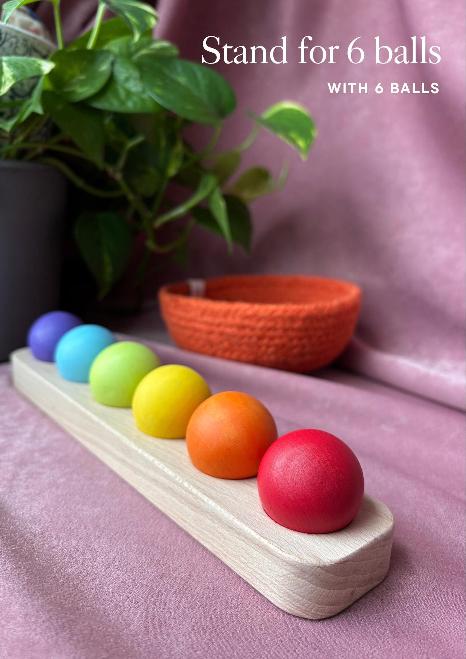 Wooden Color SORTING STAND for BALLS. Montessori - Etsy