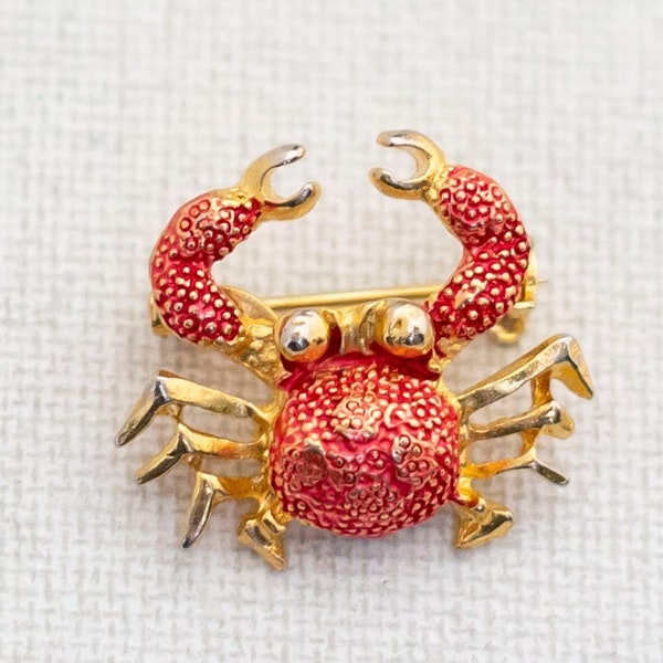 Crab Brooch - Etsy